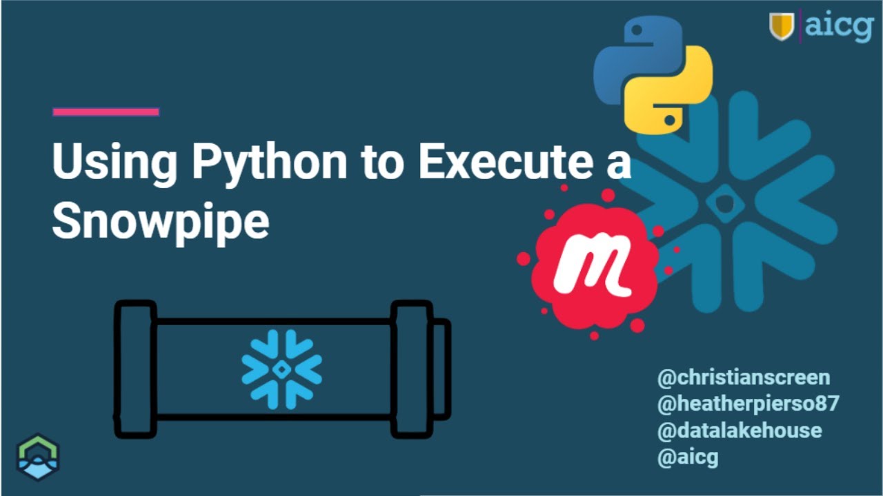 Using Python To Execute A Snowpipe Youtube