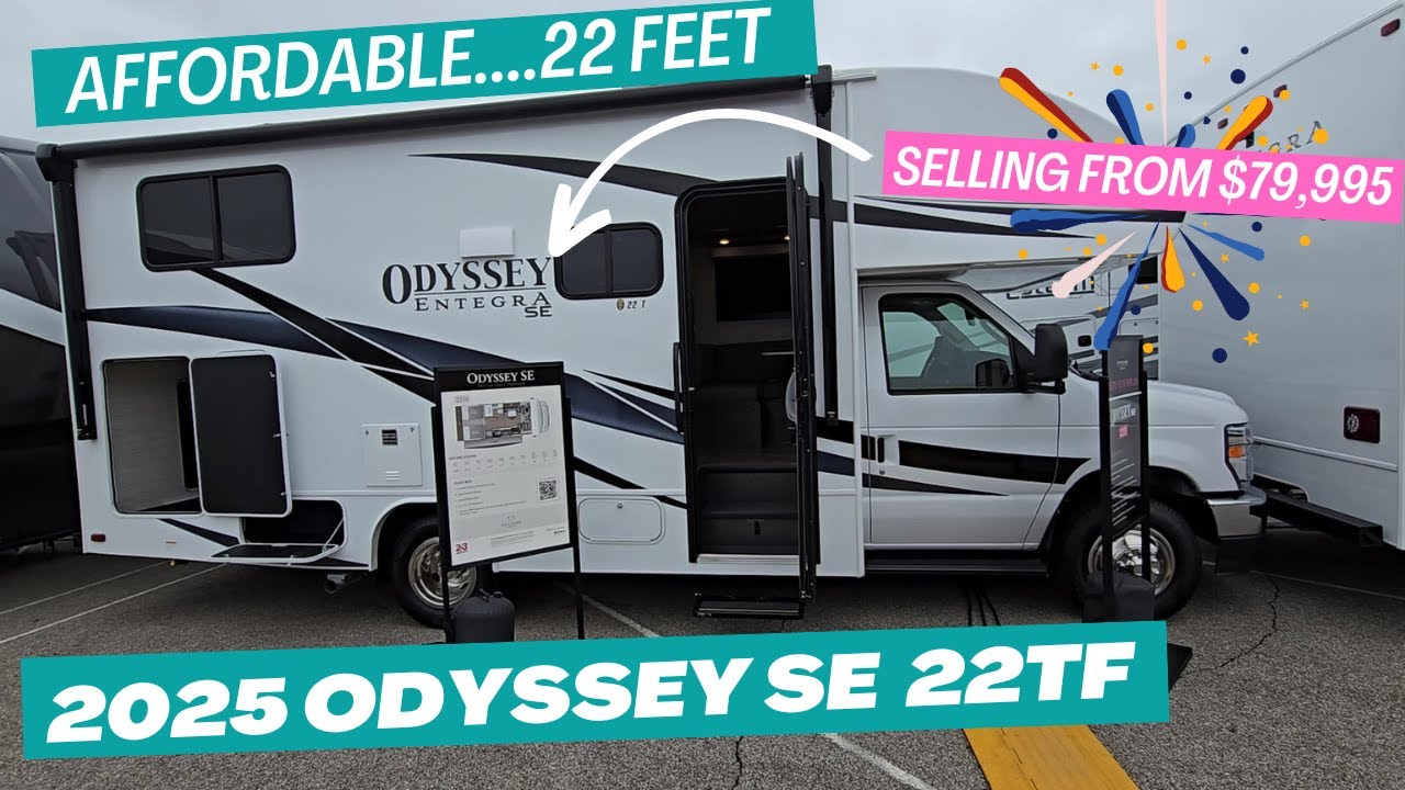 22 FT Affordable Motorhome 2025 Odyssey SE 22TF motorhome by Entegra ...
