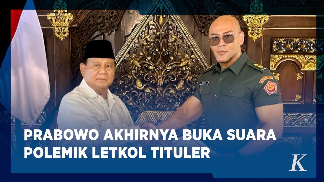 Ini Alasan Prabowo Beri Pangkat Letkol Tituler Deddy Corbuzier - YouTube