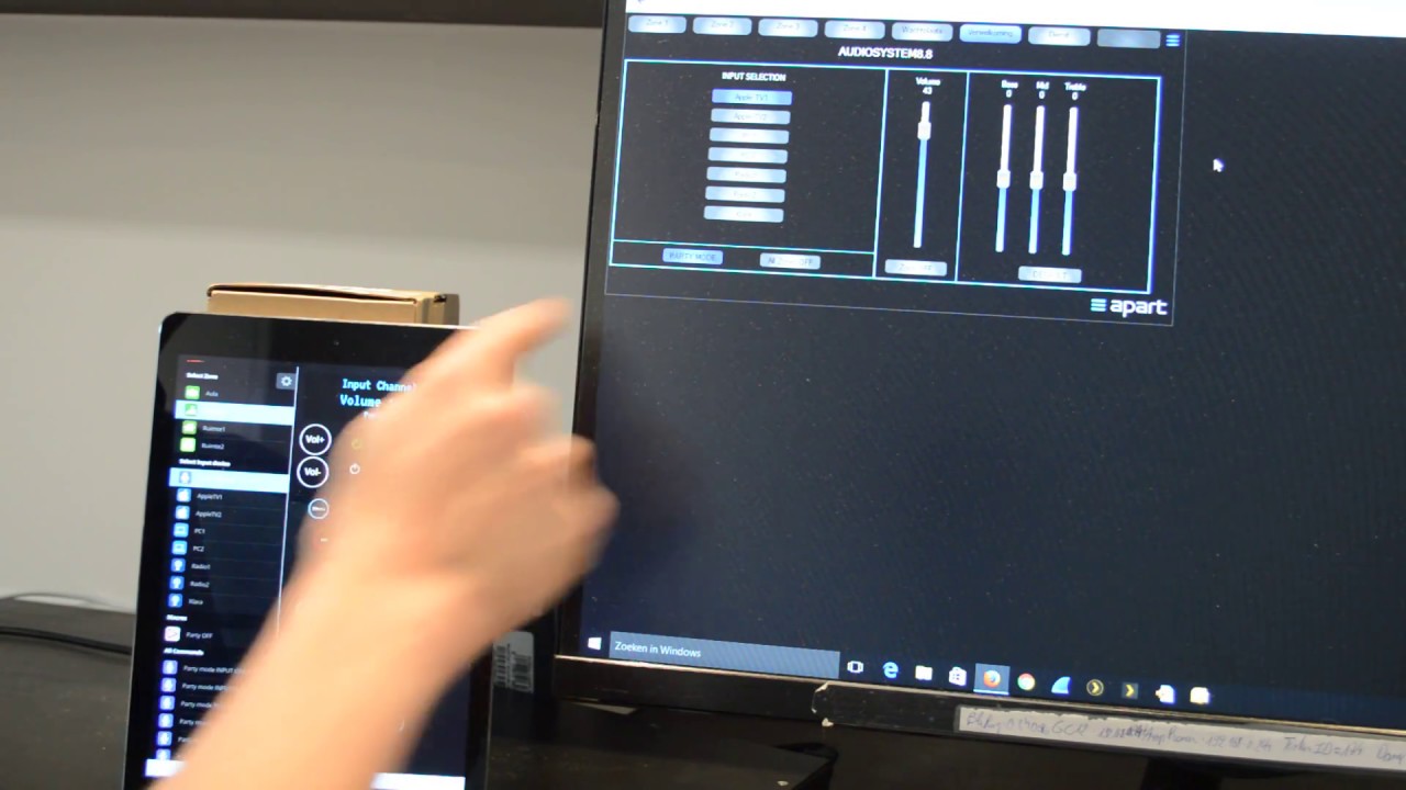 apart audiosystem remote control - YouTube