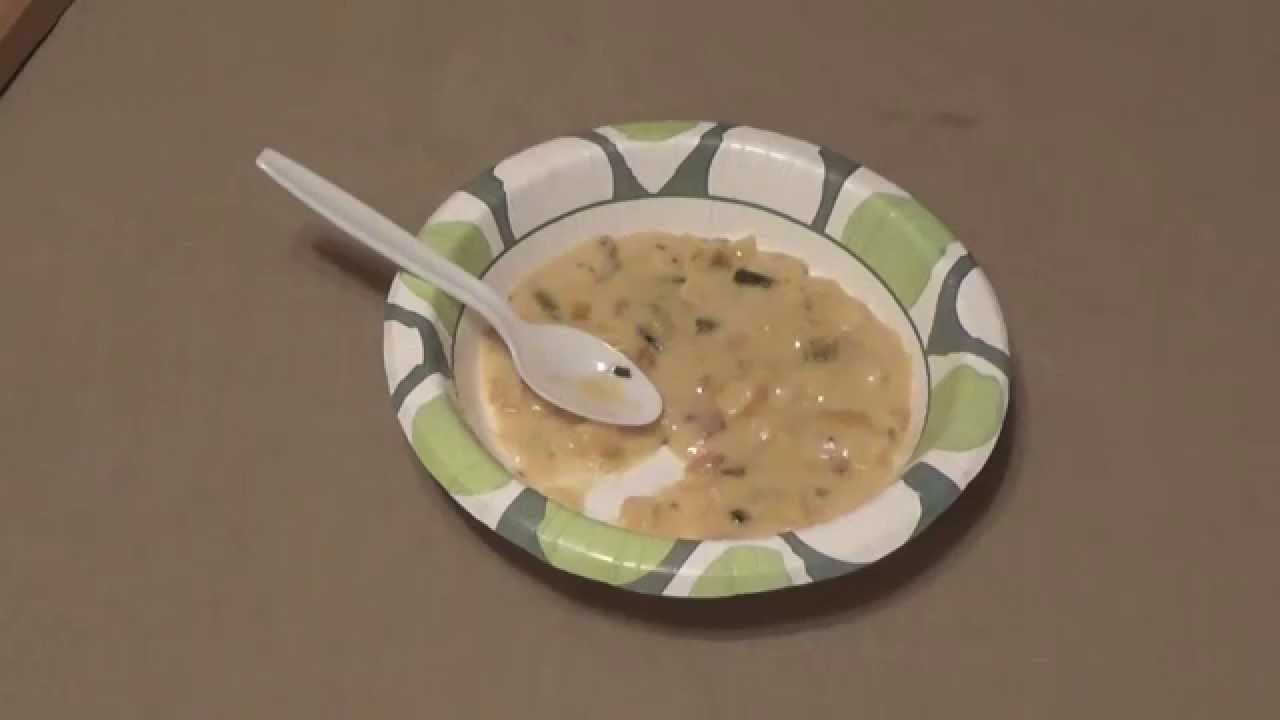 MRE Potato Cheddar Soup with Bacon Review - YouTube