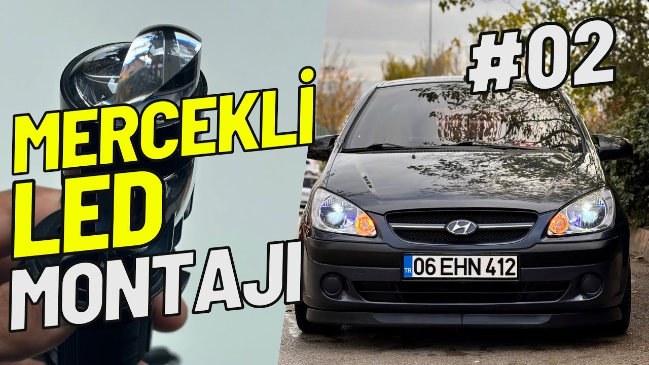 Arabama Mercekli Led Taktım (H4 160W 28000 Lümen) - Hyundai Getz Mercek ...