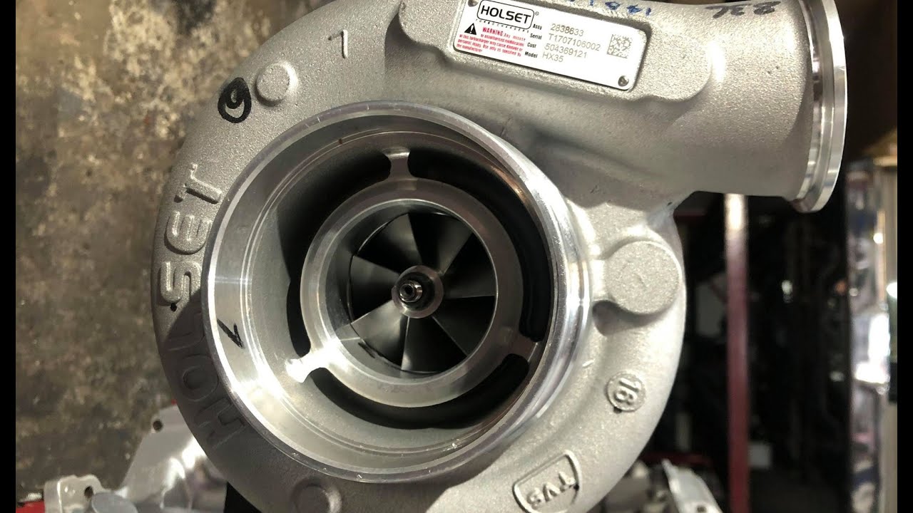 Byebye to the Garrett GT35, hello to the Holset HX35. This big boat ...