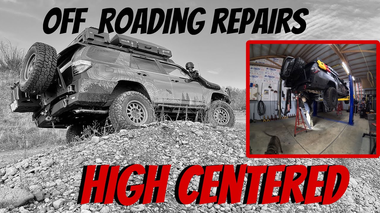 Adventure Overland Off roading Repairs High Centered C4 vs Toyota Skid ...