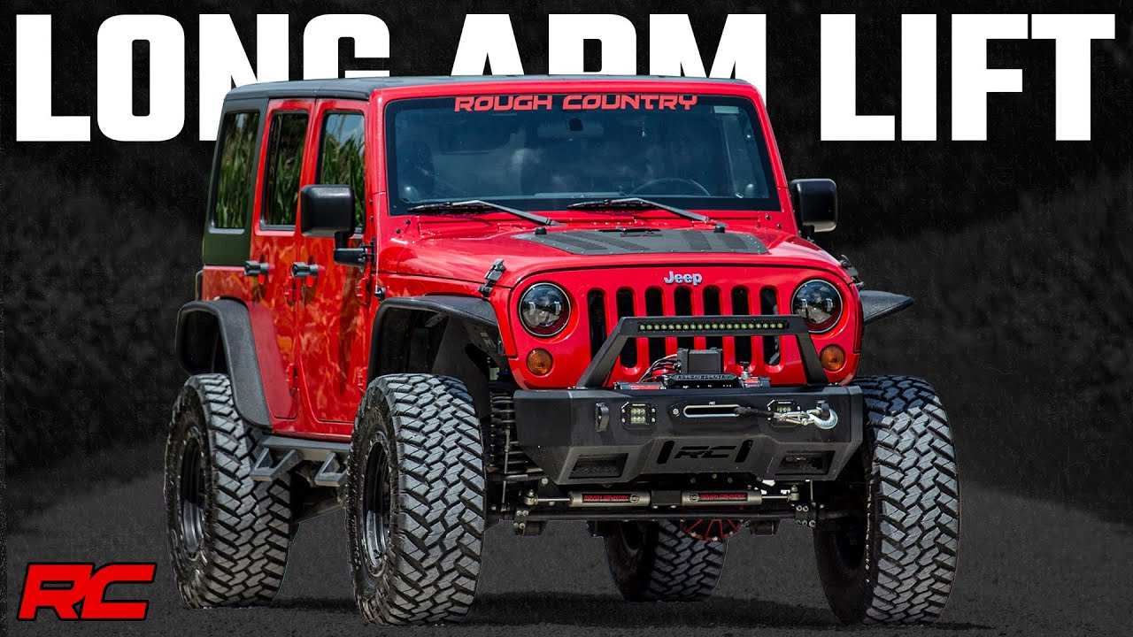 Jeep Wrangler JK 4 inch Long Arm Kit by Rough Country - YouTube