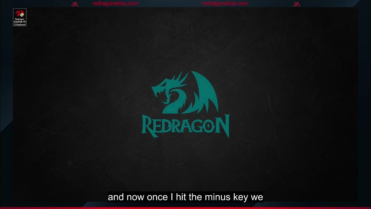 Redragon K582RGB Keyboard Backlights & macros Setting Tutorial - YouTube
