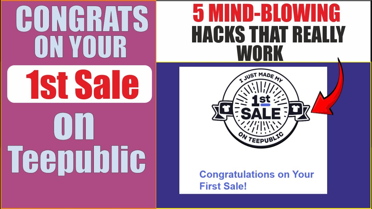 How I made my First Sale on TEEPUBLIC | 5 Tips that Actually Work - YouTube