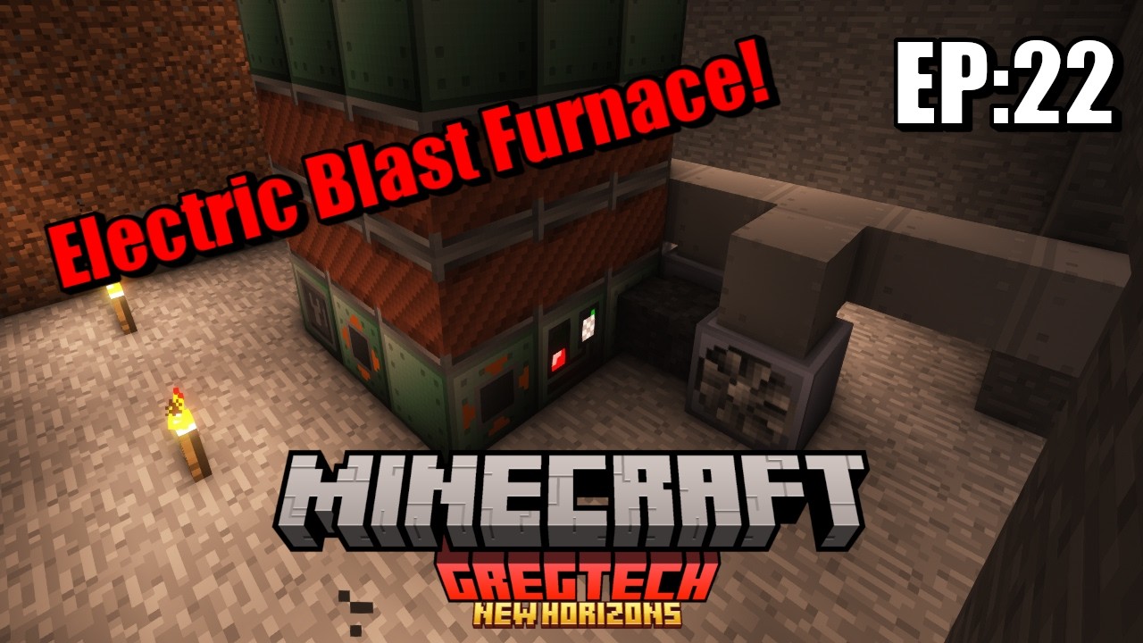Electric Blast Furnace! | GregTech New horizons Episode 22 - YouTube