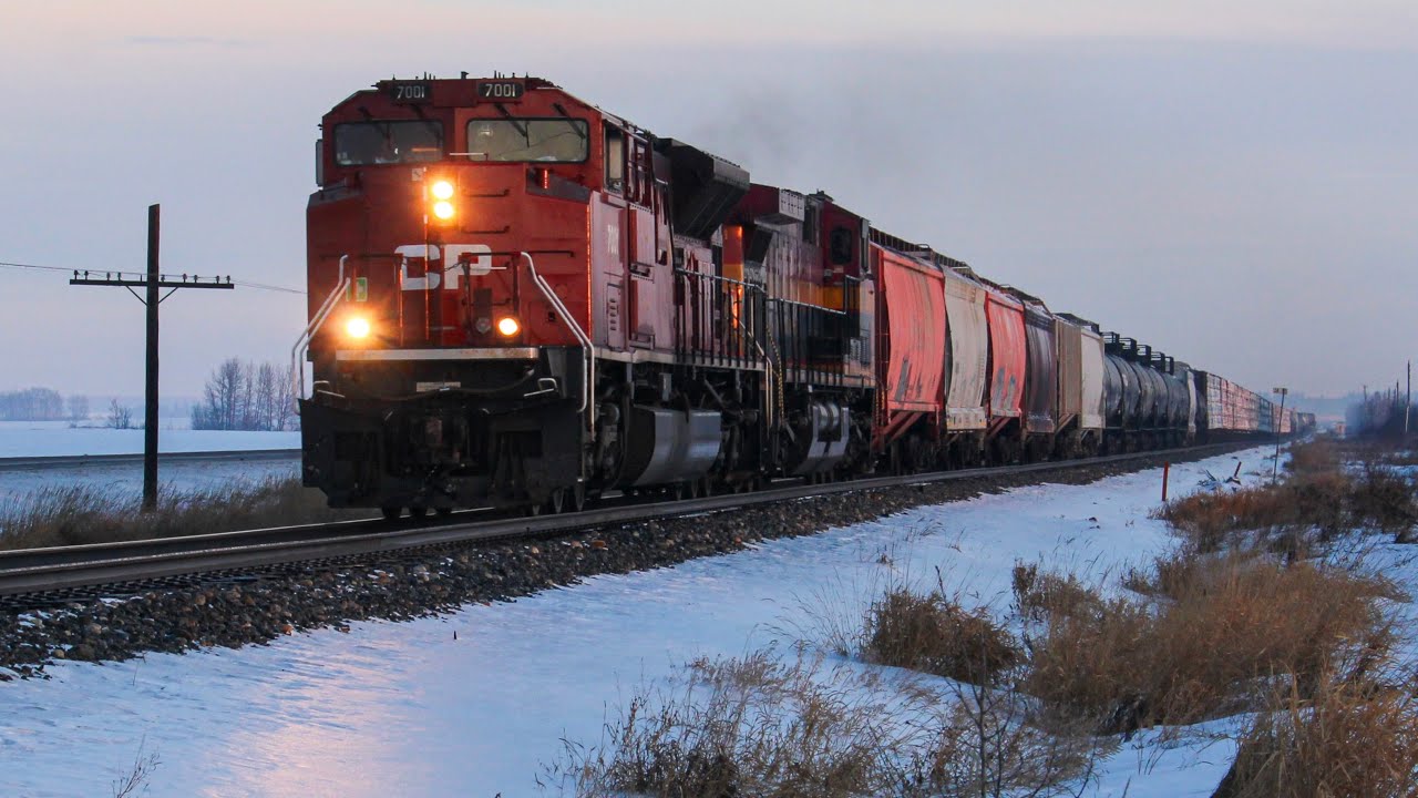CP 7001 South - CPKC 242 (Mixed) - CP Leduc Sub - Ponoka, Alberta - YouTube