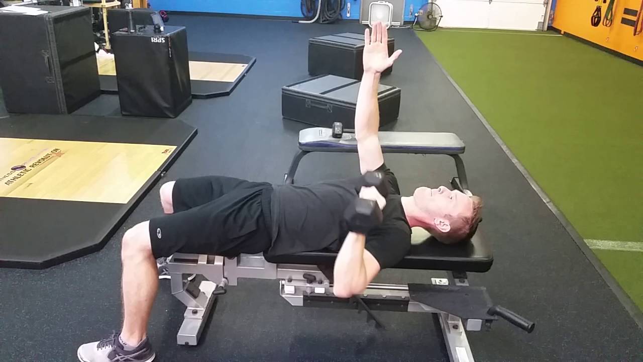 Single Arm DB Chest Press - YouTube