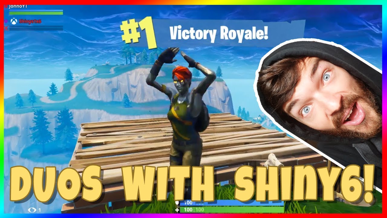 FORTNITE BATTLE ROYALE DUOS WITH SHINY6! Can We Get a Win?! Plus Squads ...