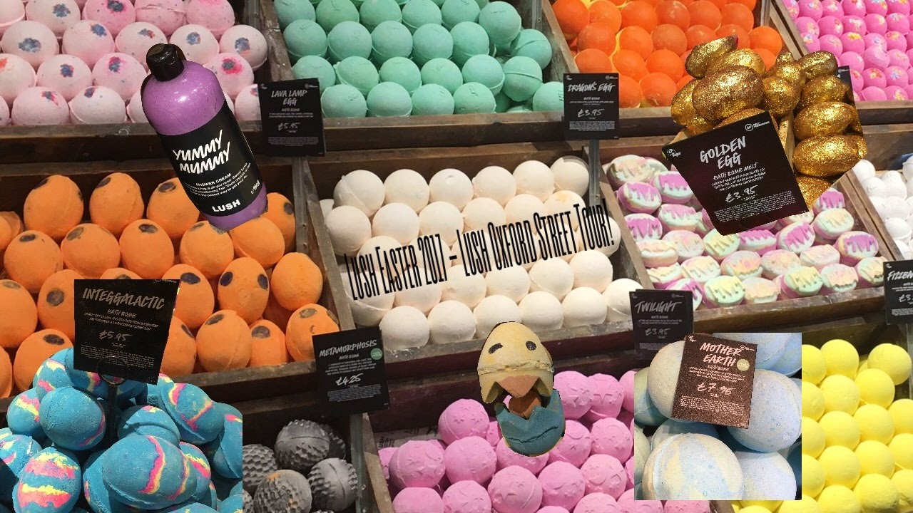 Lush Easter 2017 Collection - Lush Oxford Street Tour - YouTube
