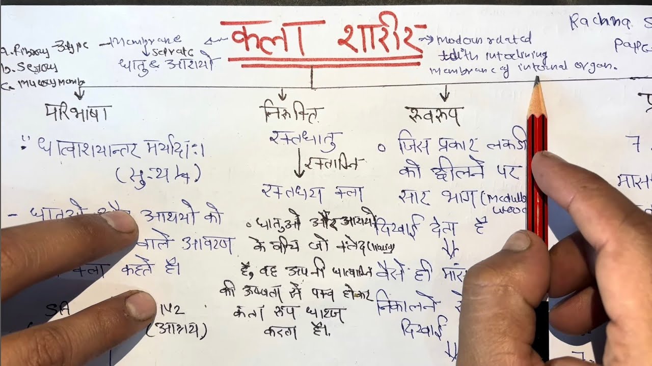 Kala sharir bams 1st year | Kala sharir in ayurveda | rachna sharir | # ...