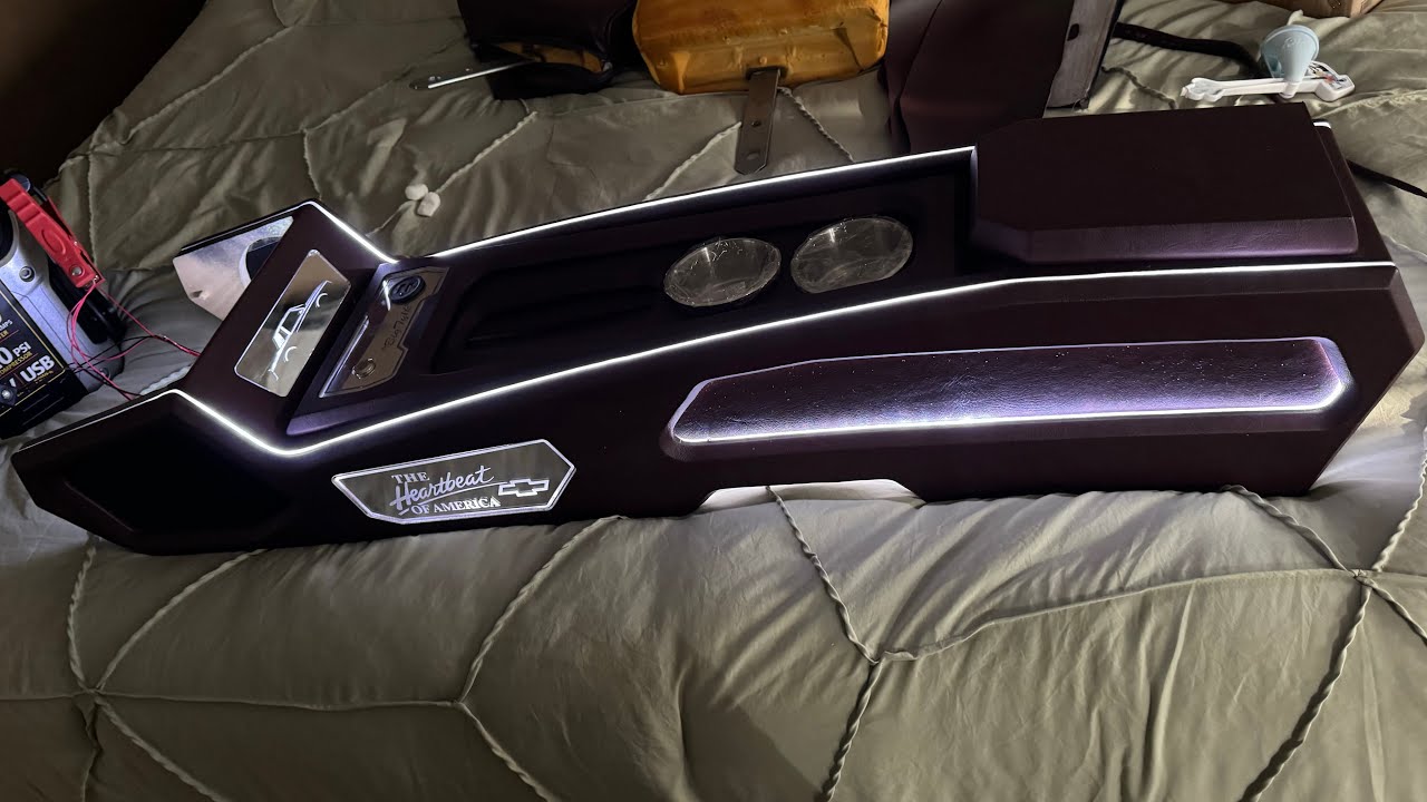 CUSTOM GBODY CONSOLE FOR MY MONTE CARLO SS IS FINALLY HERE 🥶 - YouTube