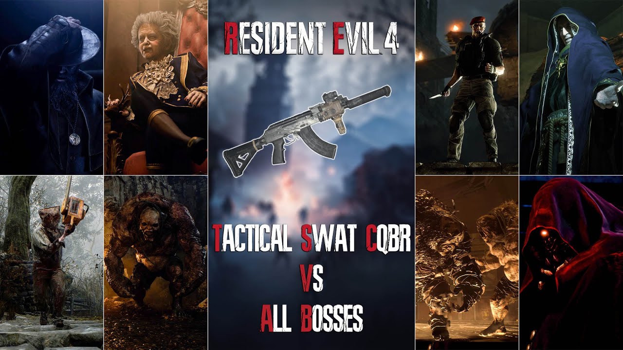 Tactical SWAT CQBR (Mod) VS All Bosses - Resident Evil 4 Remake ...