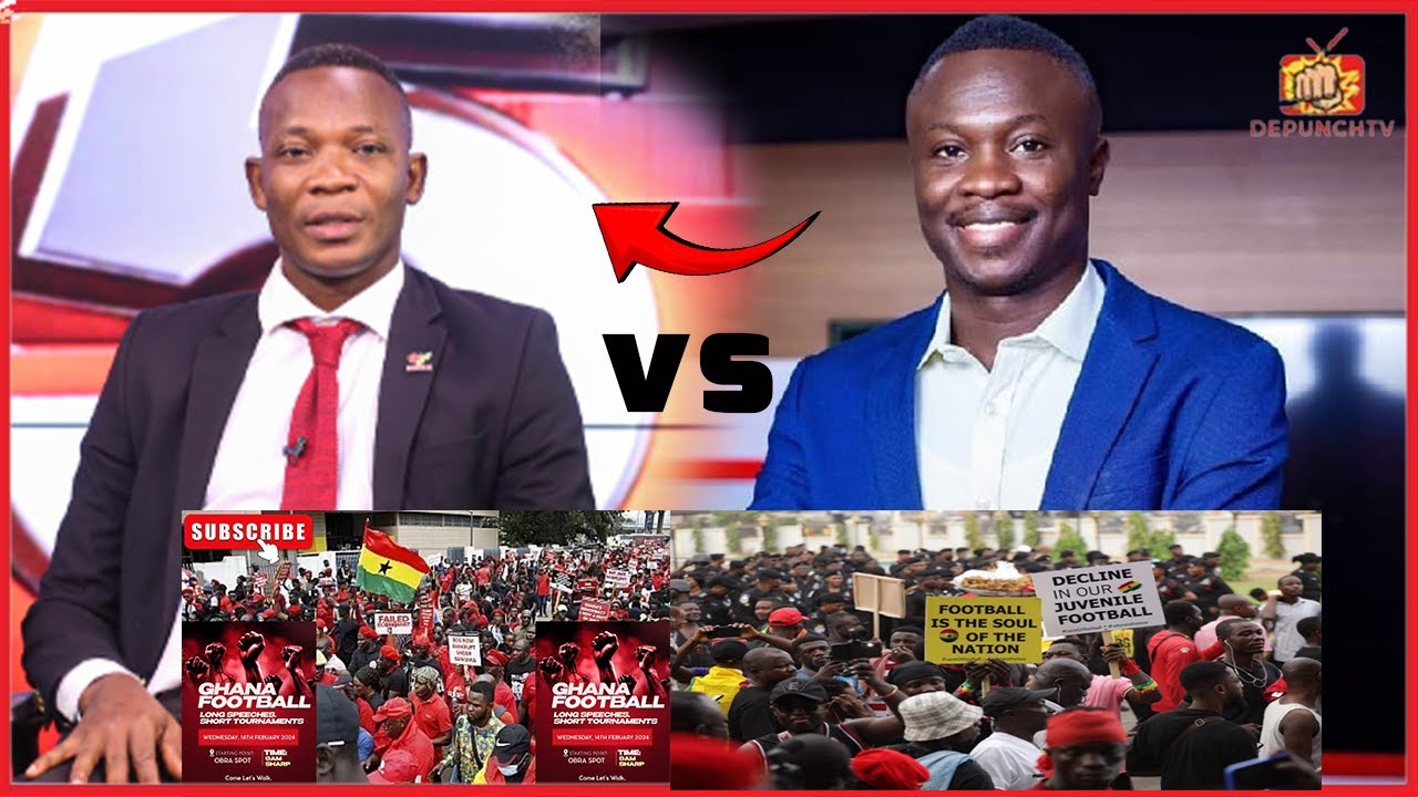 Saddick Adams cl@sh with John Paintil on ‘SaveGhanaFootball’ demo - YouTube