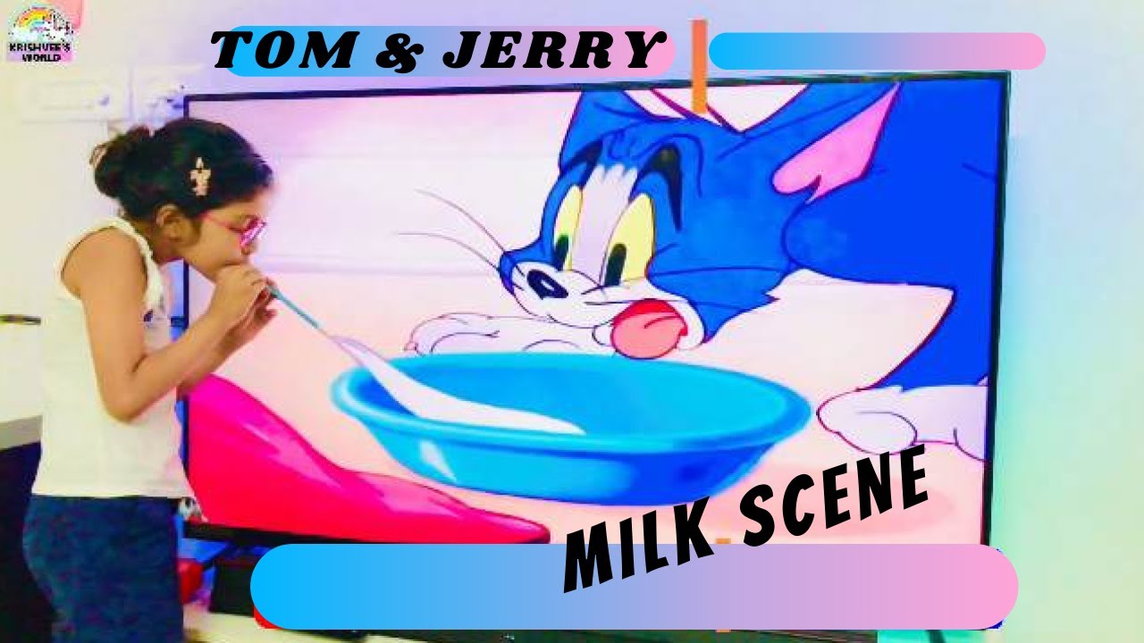 Tom And Jerry | Milk Scene | Invisible Jerry | milk scene with tom ...
