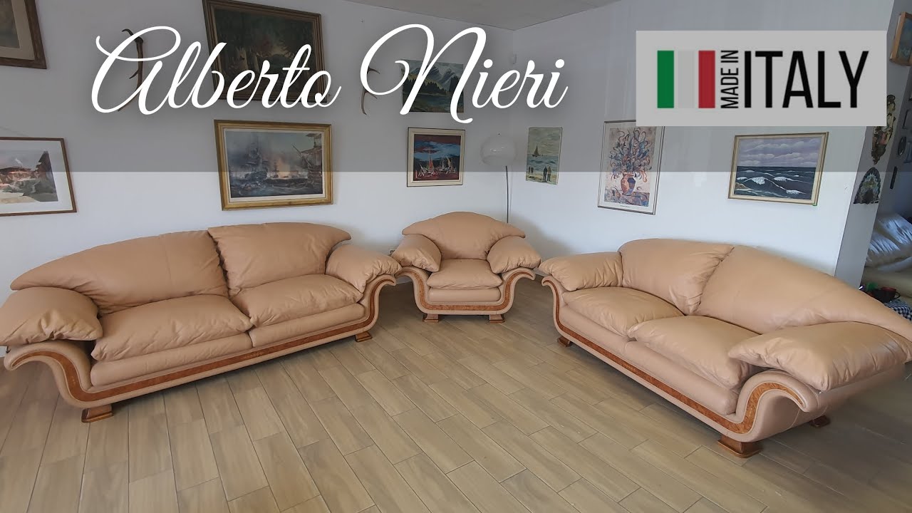 Вишукані шкіряні дивани від італійського виробрика Alberto Nieri - YouTube