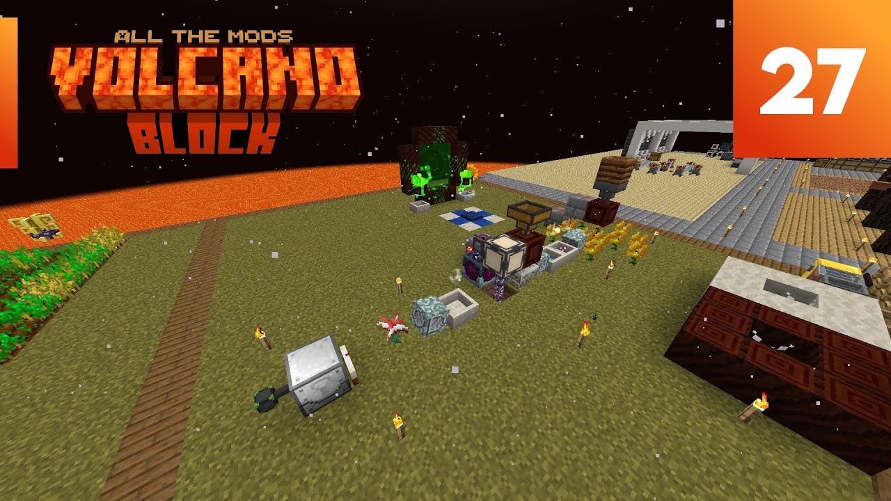 Botania and Create Progress - ATM Volcano Block #27 - YouTube