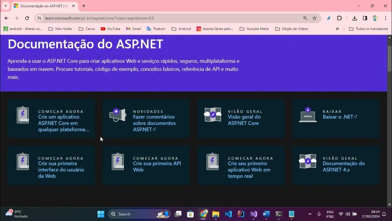 ASP NET CORE MVC 8 Aula 00 - YouTube
