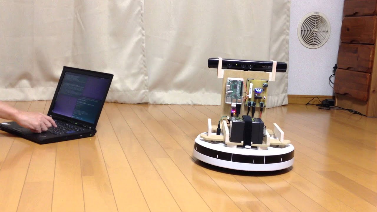Raspberry pi 2で作ったturtlebotコンパチ機（テレオペレーション） - YouTube