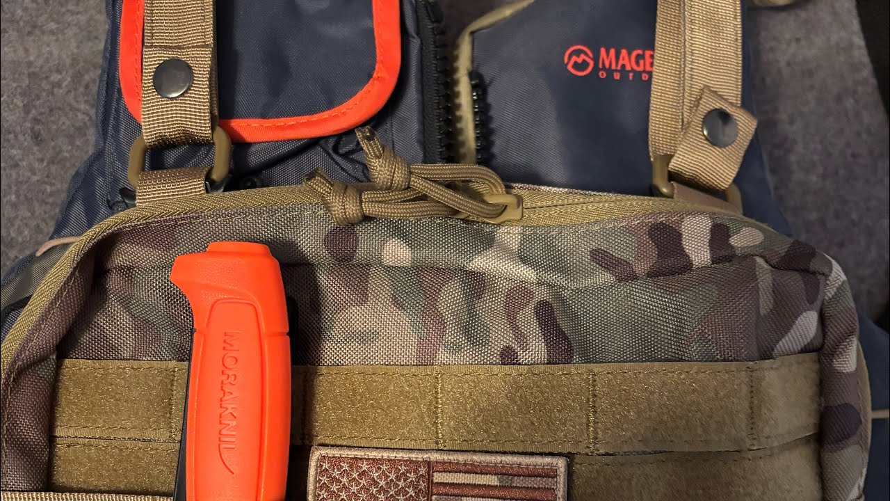 Chest Pack on PFD for Kayaking - YouTube