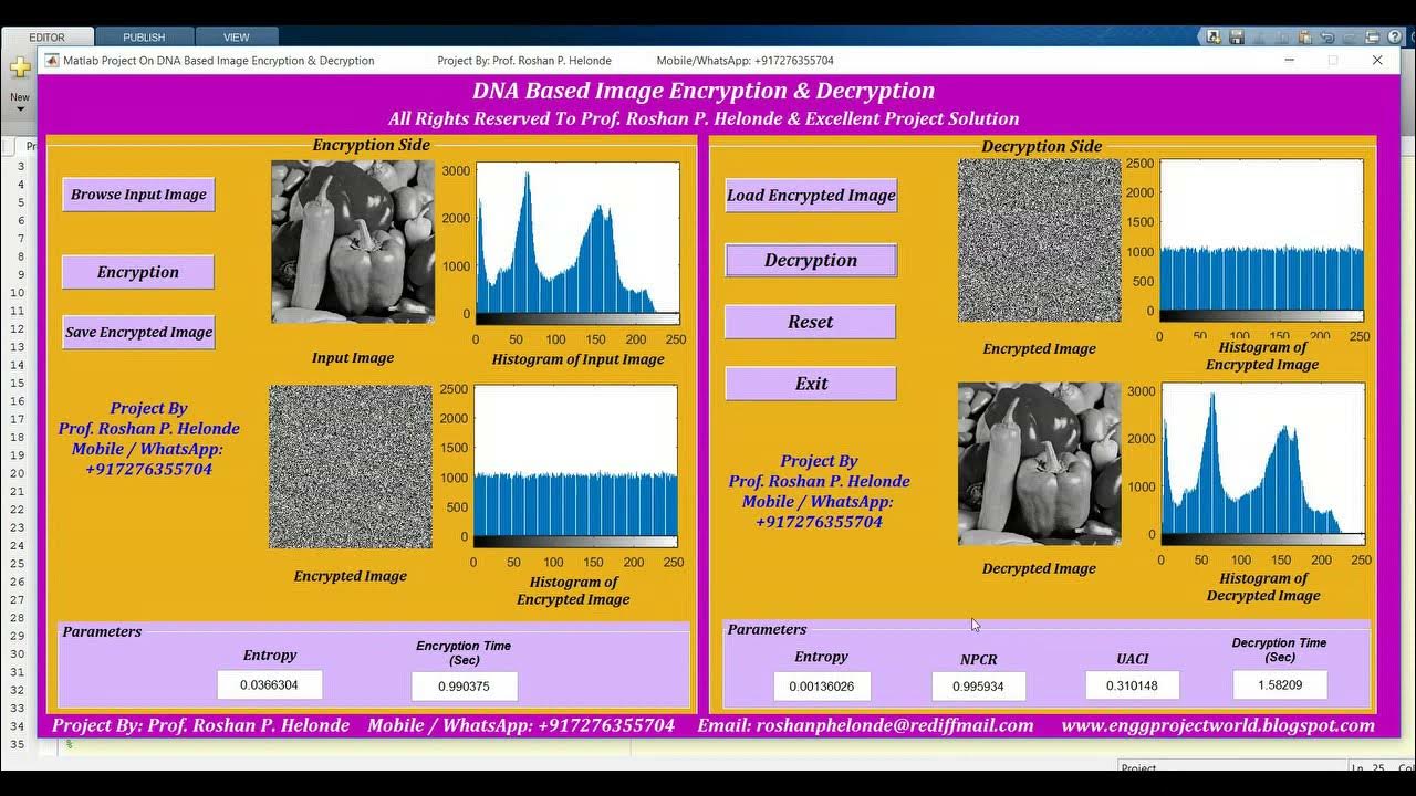 DNA Based Image Encryption Decryption Using Matlab Project Source Code ...