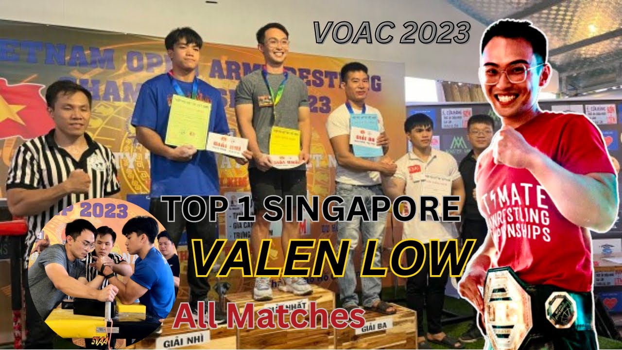 Valen Low Top 1 Singapore- All Matches at VOAC 2023 - YouTube