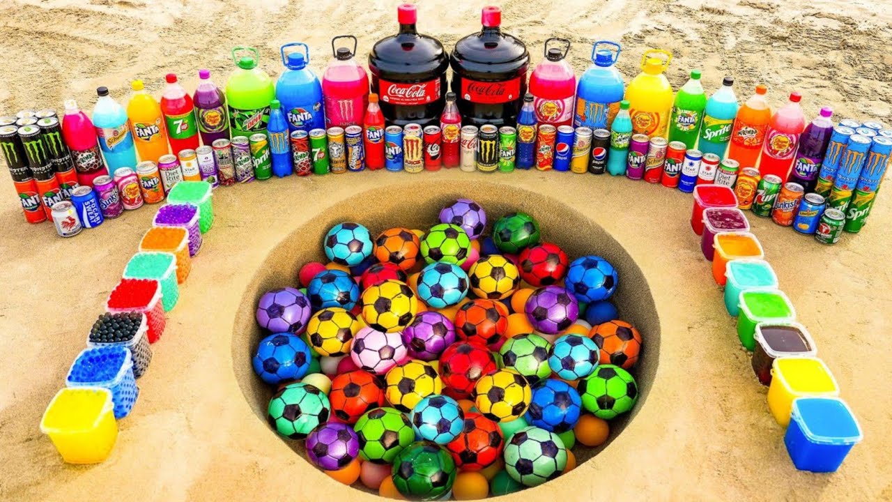 Rainbow Toothpaste Big Balloons of Mirinda_ Coca Cola_ Pepsi and other ...