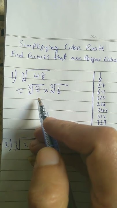 Simplifying Cube Roots | #furqan ilyas | cube roots | how to simplify ...