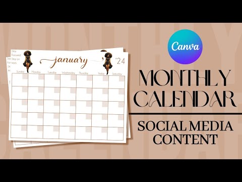 How To Design A Calendar In Canva