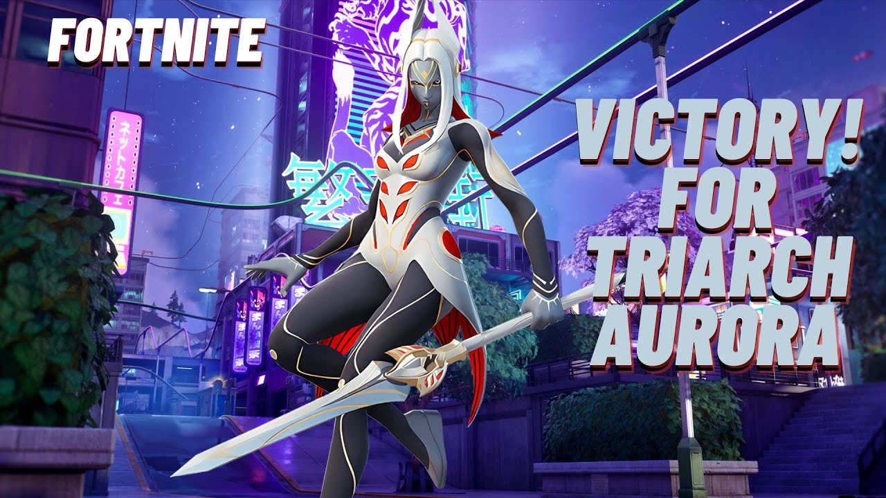 Victory! for TRIARCH AURORA in a FORTNITE Solo Match. - YouTube
