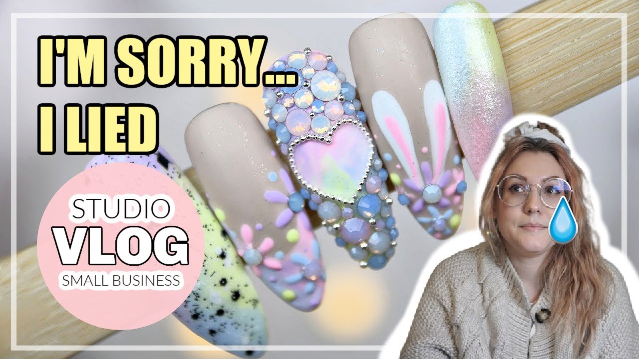 NAIL STUDIO VLOG #16 | I'm sorry... I lied to you... | Easter nail art ...