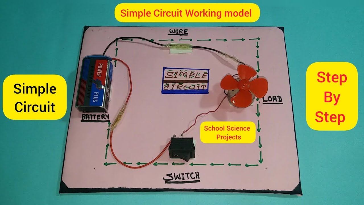 Simple Electric Circuit School Science Project Working Model Of
