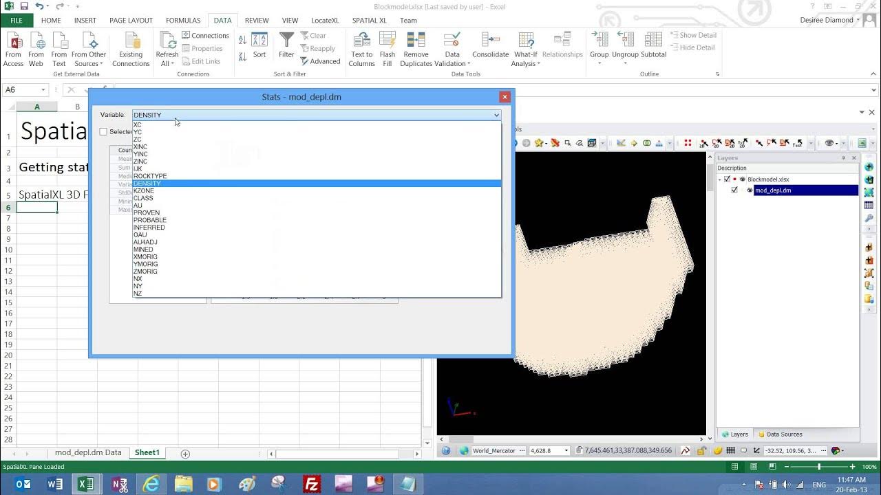 How to Work with Statistics in SpatialXL in Excel - YouTube