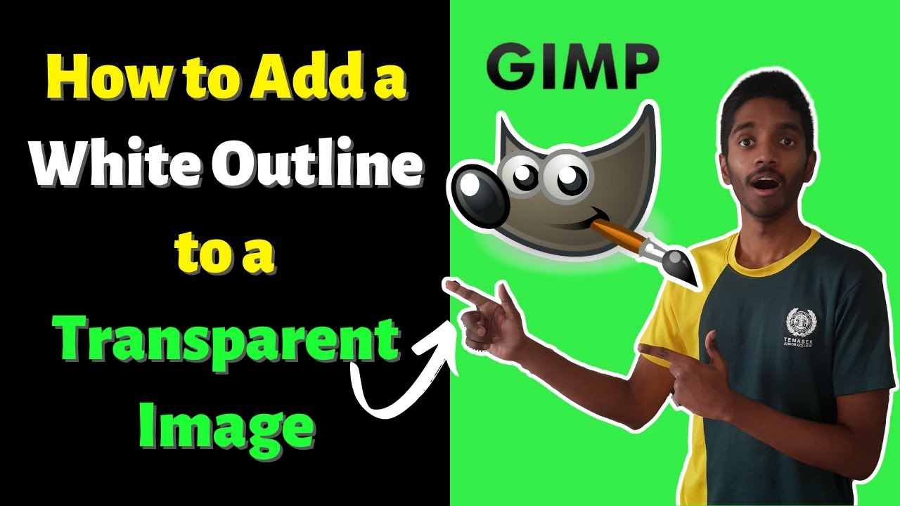 How to Add a White Outline to a Transparent Image for FREE | NO ...