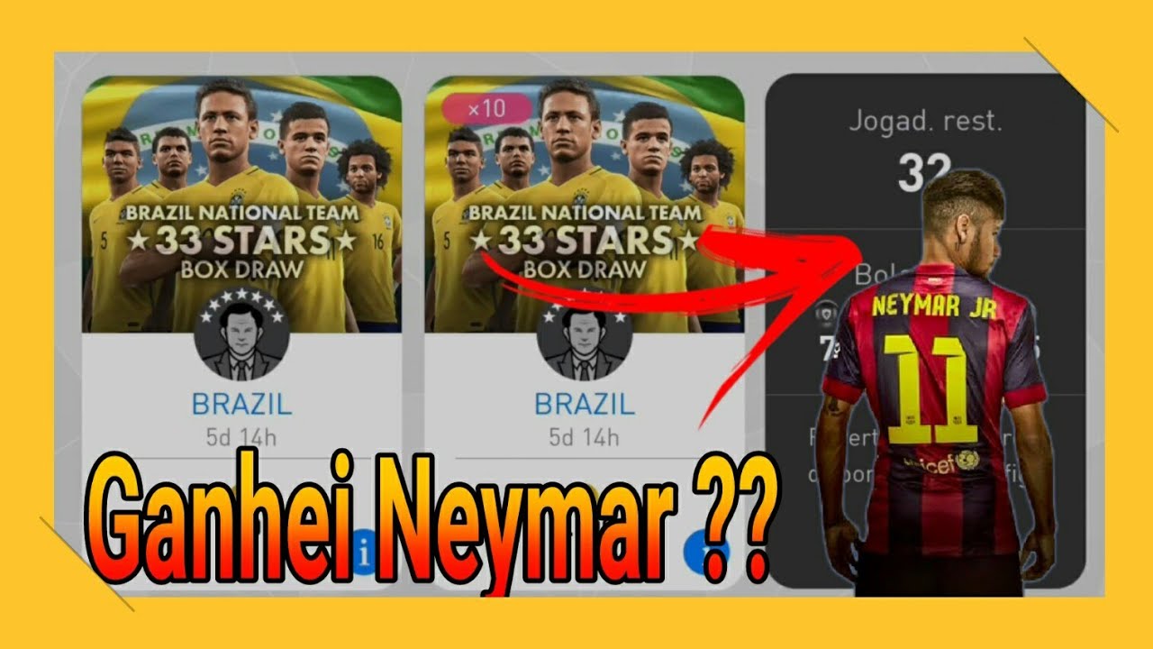 PES MOBILE 17 / NOVO BOX DRAW TIREI NEYMAR 😱😱 + NOVO EVENTO DE TURNÊ E ...