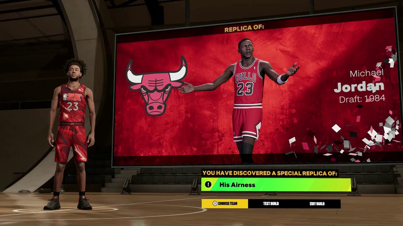 OFFICIAL MICHEAL JORDAN "His Airness" BUILD in NBA 2K23 - RARE EASTER ...