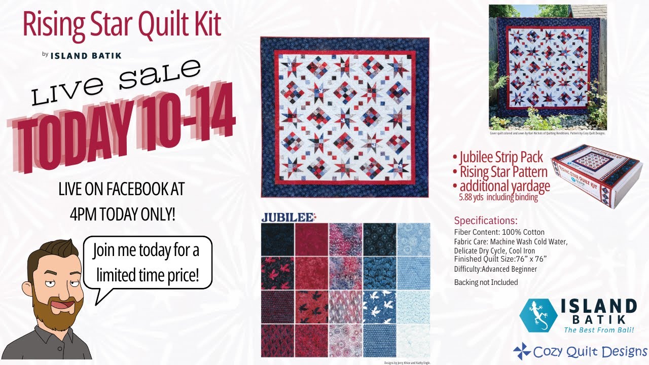 Rising Star Quilt Kit - YouTube