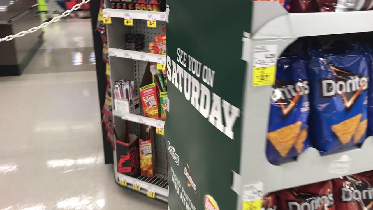2018 Michigan State Football Frito Lay POS Display at Meijer Go Green ...