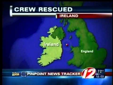 RI man rescued off coast of Ireland - YouTube
