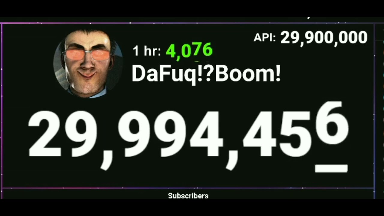 DaFuq!?Boom! hits 30M Subscriber!🔥 - YouTube