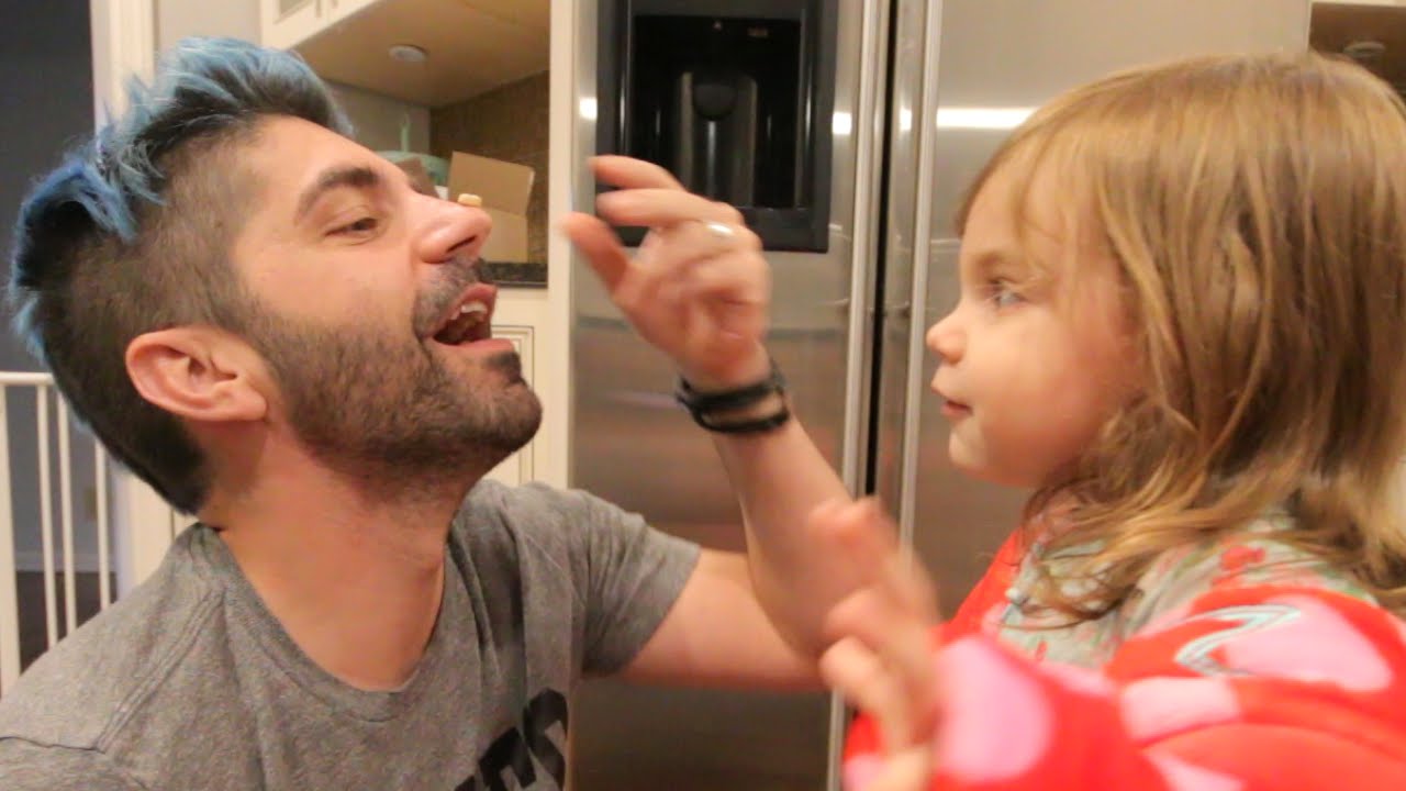 Stacking Cheerios on DAD - YouTube