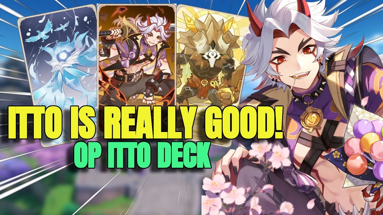 Itto Is AMAZING! Genius Invokation TCG - Genshin Impact Itto Hypercarry ...