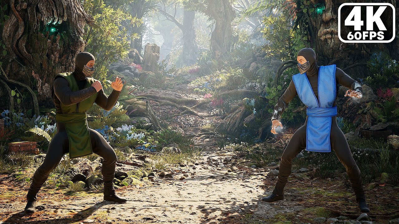 MORTAL KOMBAT 1 - REPTILE VS SUB-ZERO 1995 Movie Skin Gameplay (4K ...