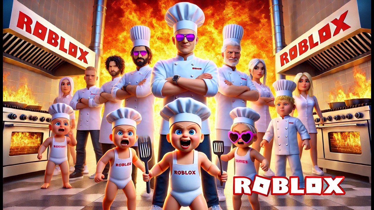 You HAVE to See Our Family BAKING KIDS in Roblox! - YouTube