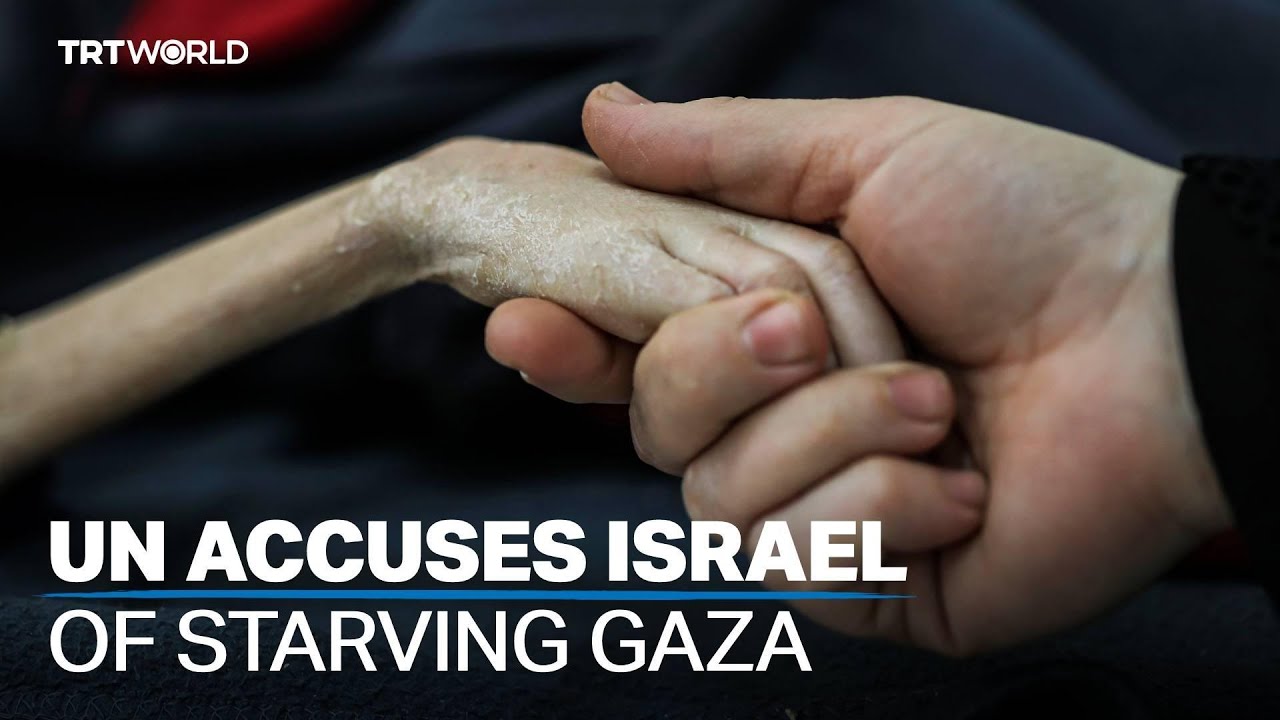 UN accuses Israel of 'intentionally starving' people in Gaza - YouTube