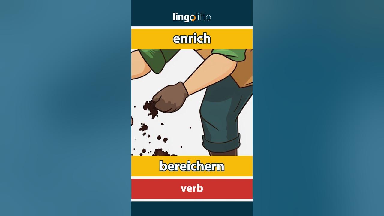 🇬🇧🇩🇪 enrich - bereichern : learn English : Lernen wir Englisch : vocabulary builder - YouTube