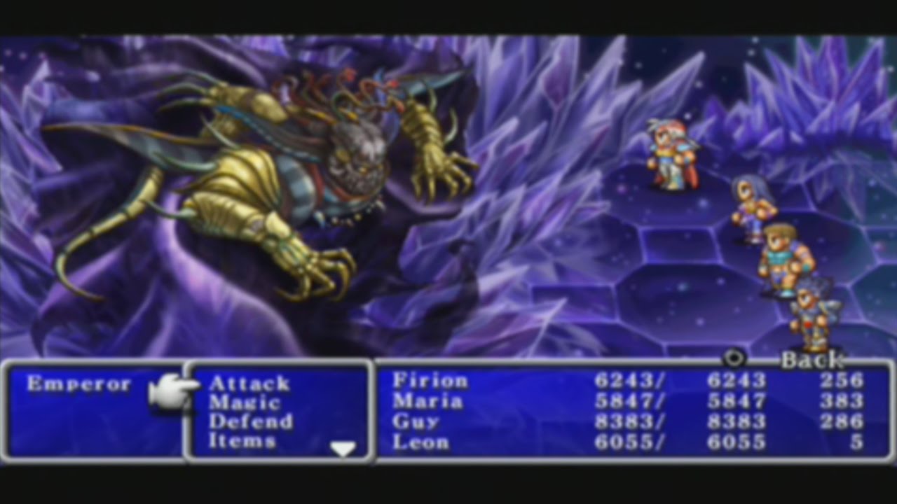 Final Fantasy 2 PSP version playthrough Finale, final boss and the ...