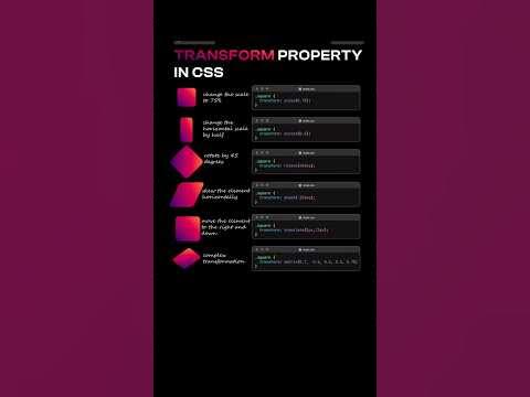 🚀 CSS transform tutorial | html css tutorial - YouTube
